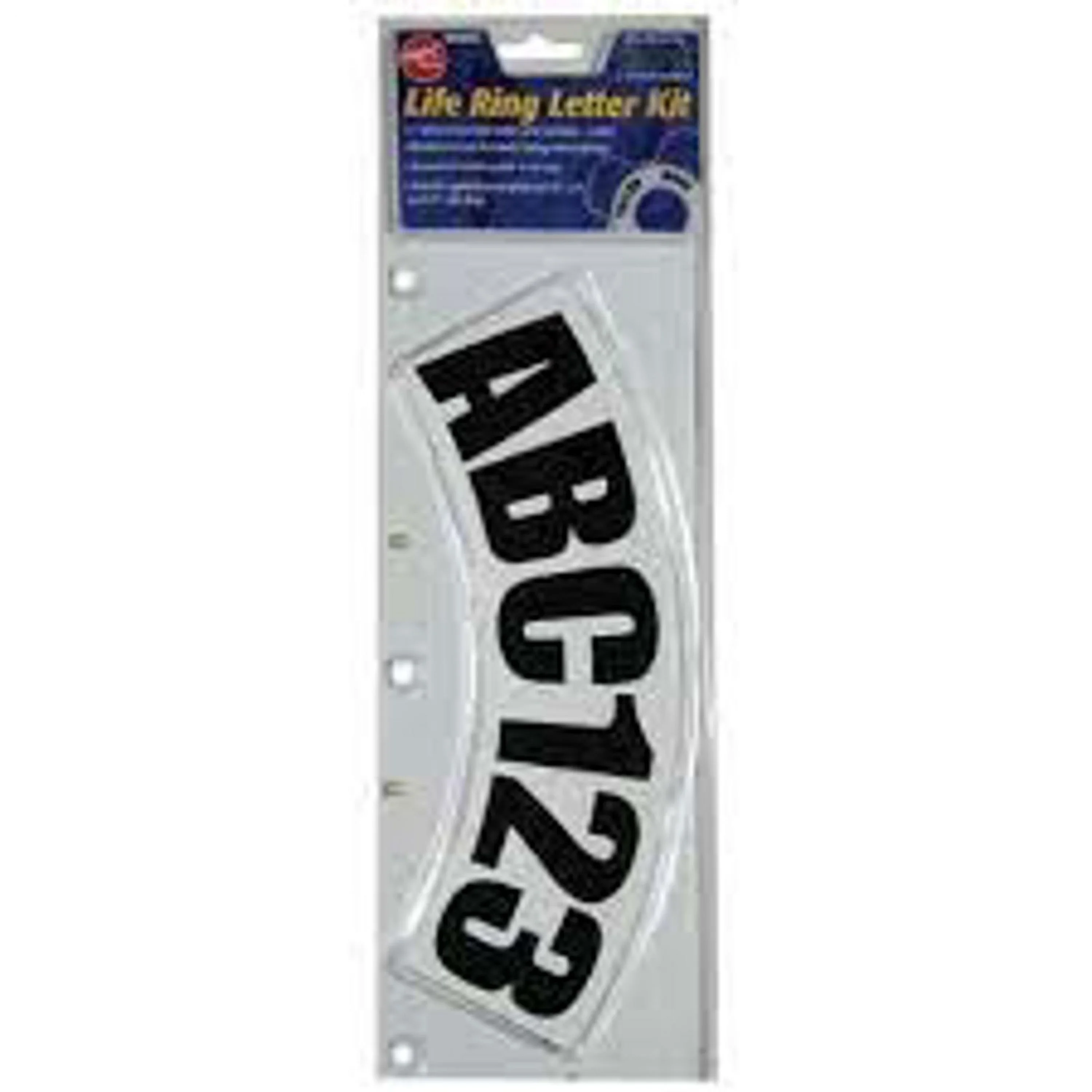 LIFE RING LETTERING KIT 2",BLACK